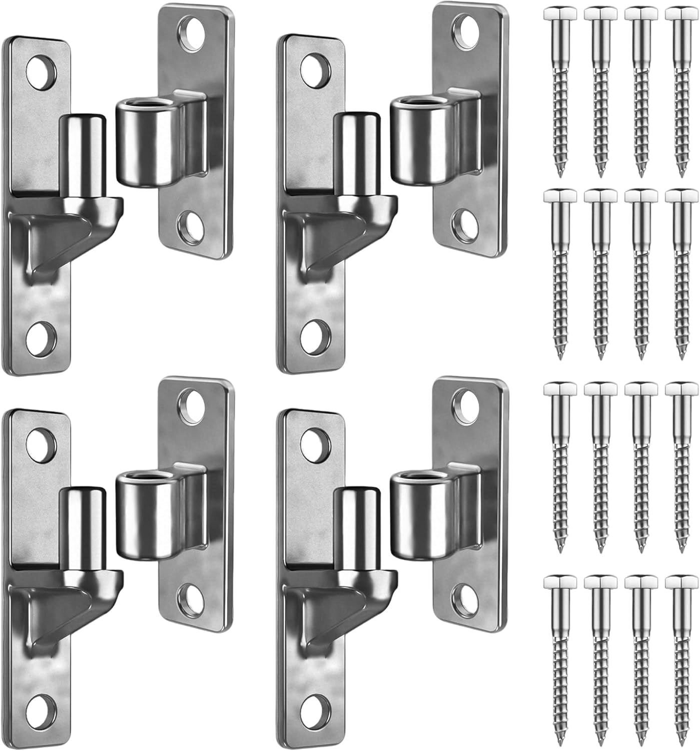 Amazon.com: Magamuz 4Pack Heavy Duty Gate Hinges, 304 Stainless Steel ...