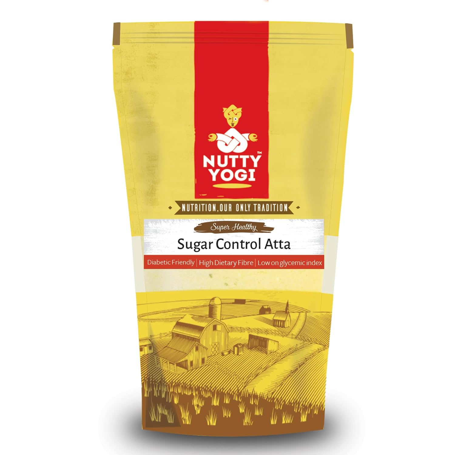 Nutty Yogi Sugar Control Diabetic Atta 800gm | Goodness Of Fenugreek ...
