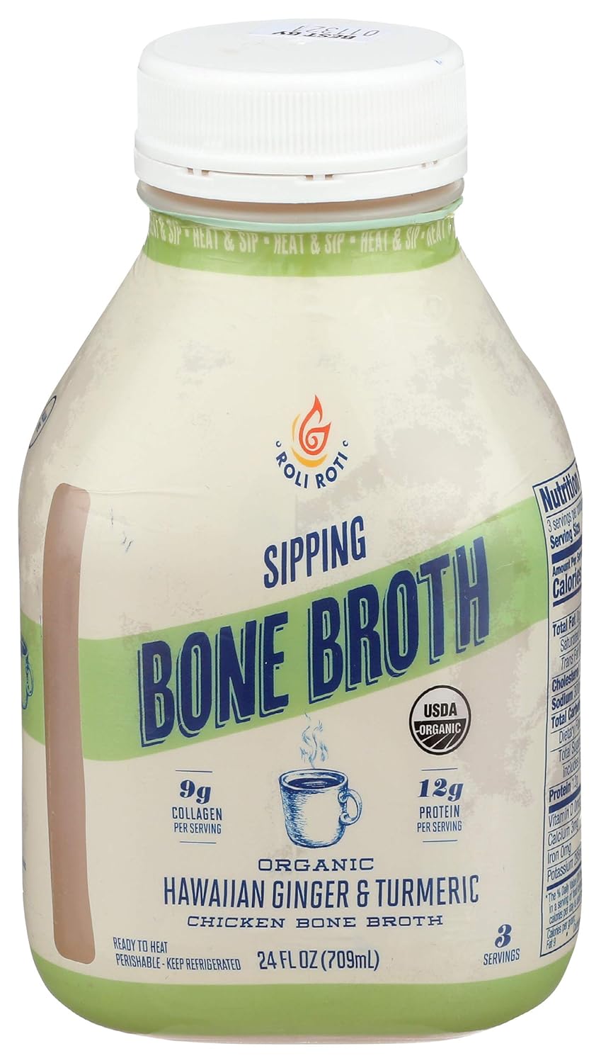 Amazon.com : ROLI ROTI Organic Seasoned Sippable Chicken Bone Broth, 24 ...