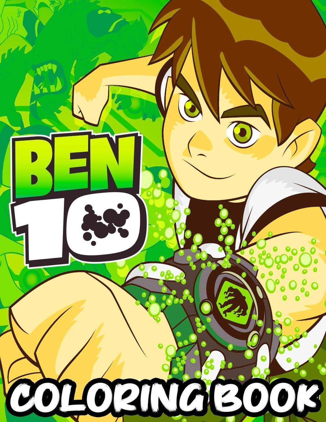 Buy BEN 10 coloring book: Over 50 HIGH-QUALITY illustrations 8.5x11 ...