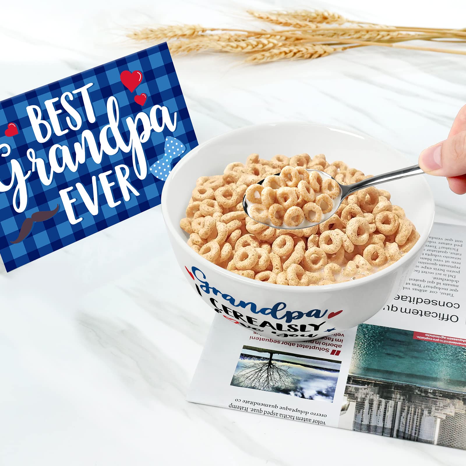 Snapklik.com : Grandpa Gift Cereal Bowl And Cereal Killer Spoon Set