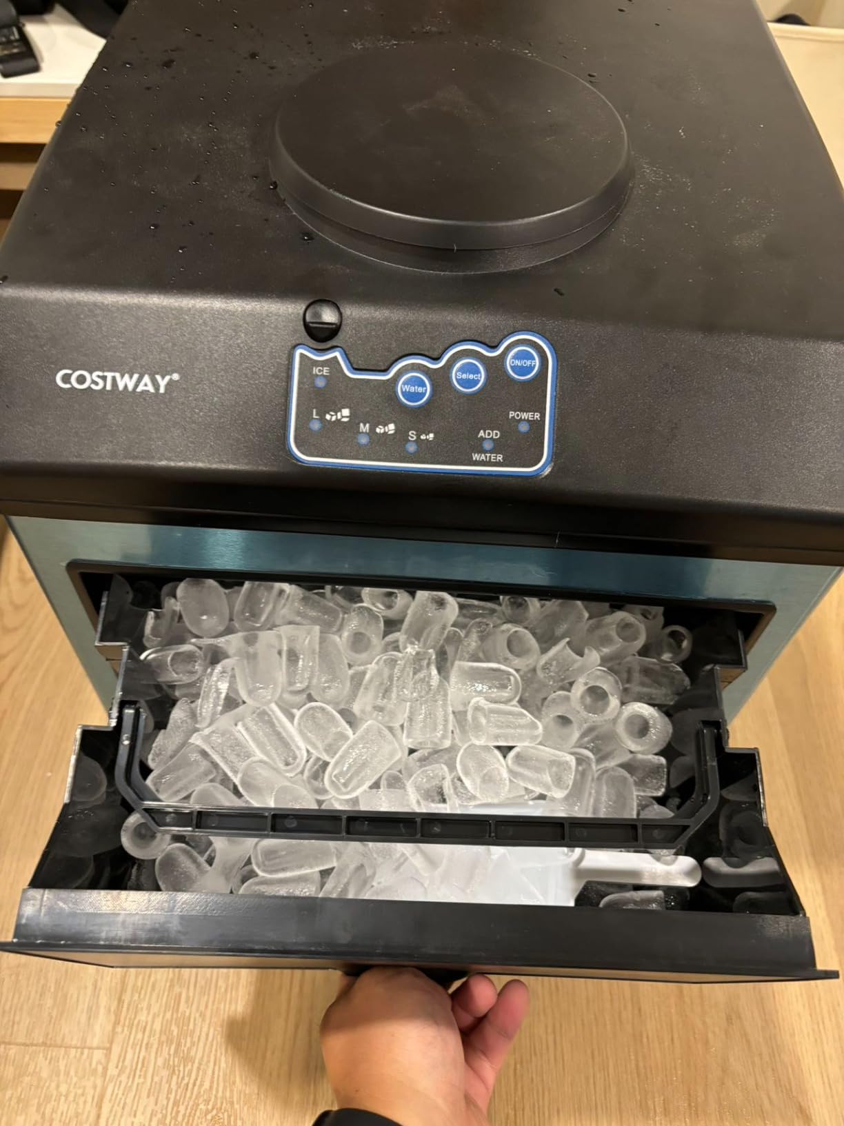 Amazon.com: ARLIME 2-in-1 Ice Maker Countertop with 5 Pounds Storage ...
