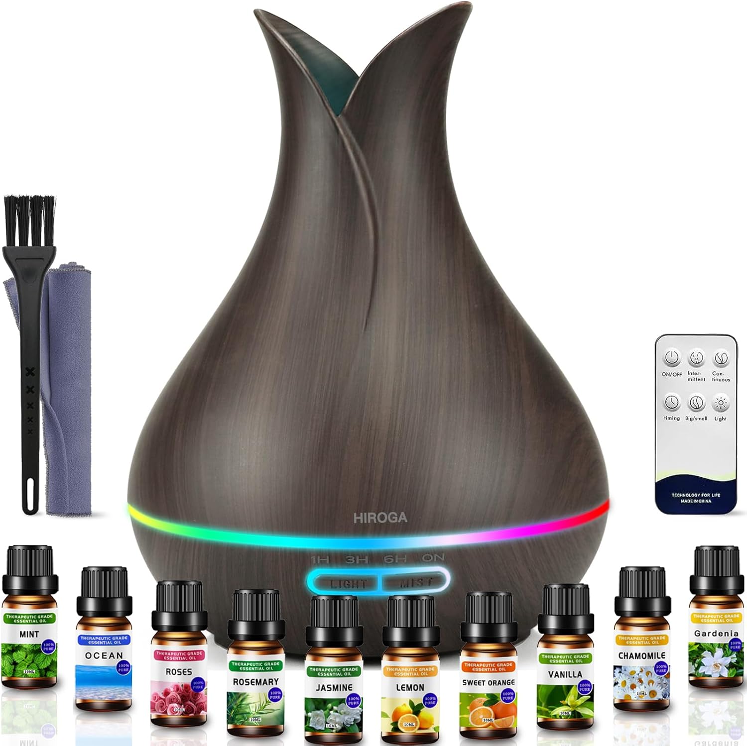 Amazon.com: HIROGA Essential Oil Diffuser for Essential Oils Large Room ...