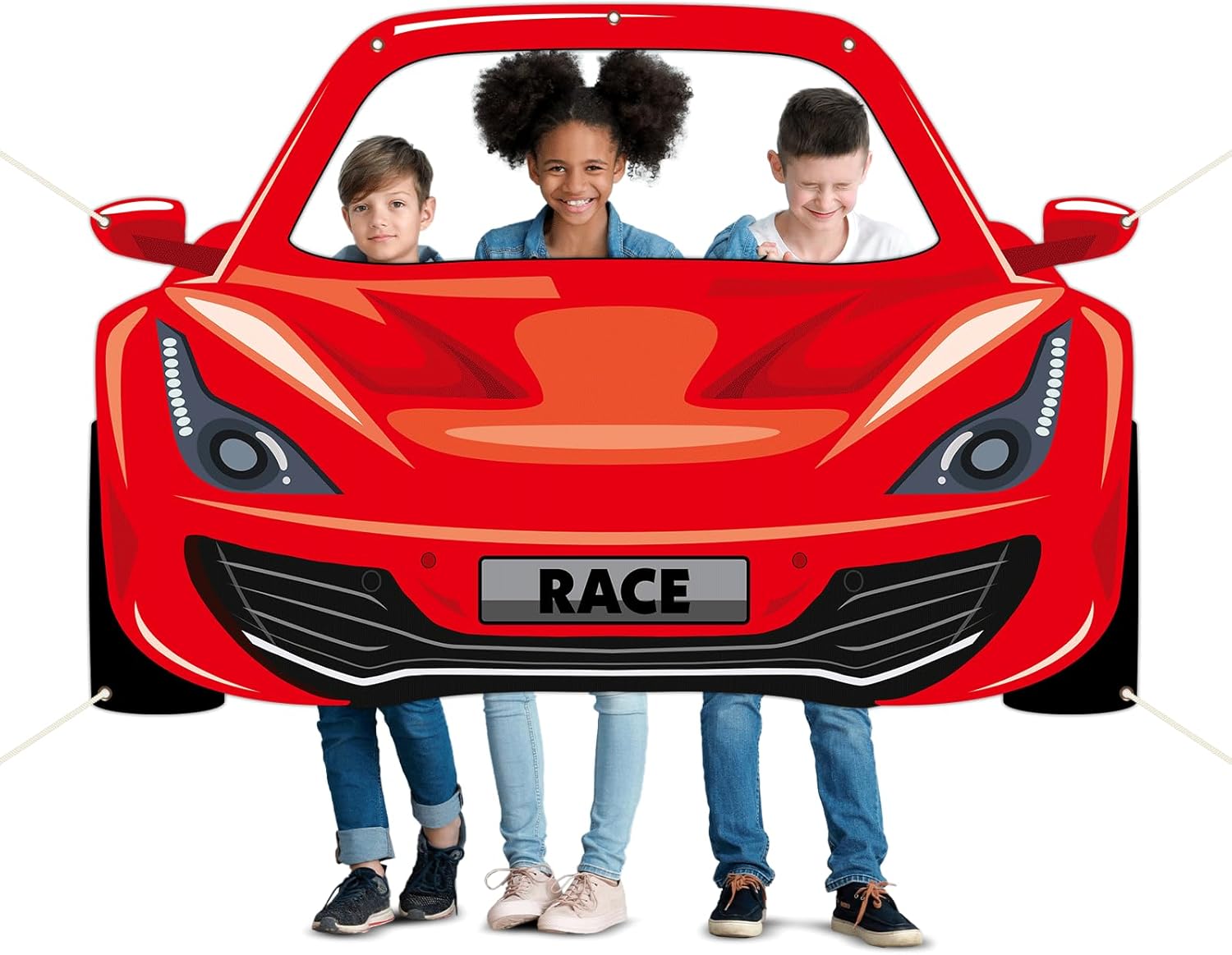 Amazon.com: Justforjoyful Race Car Birthday Party Decorations Racing ...