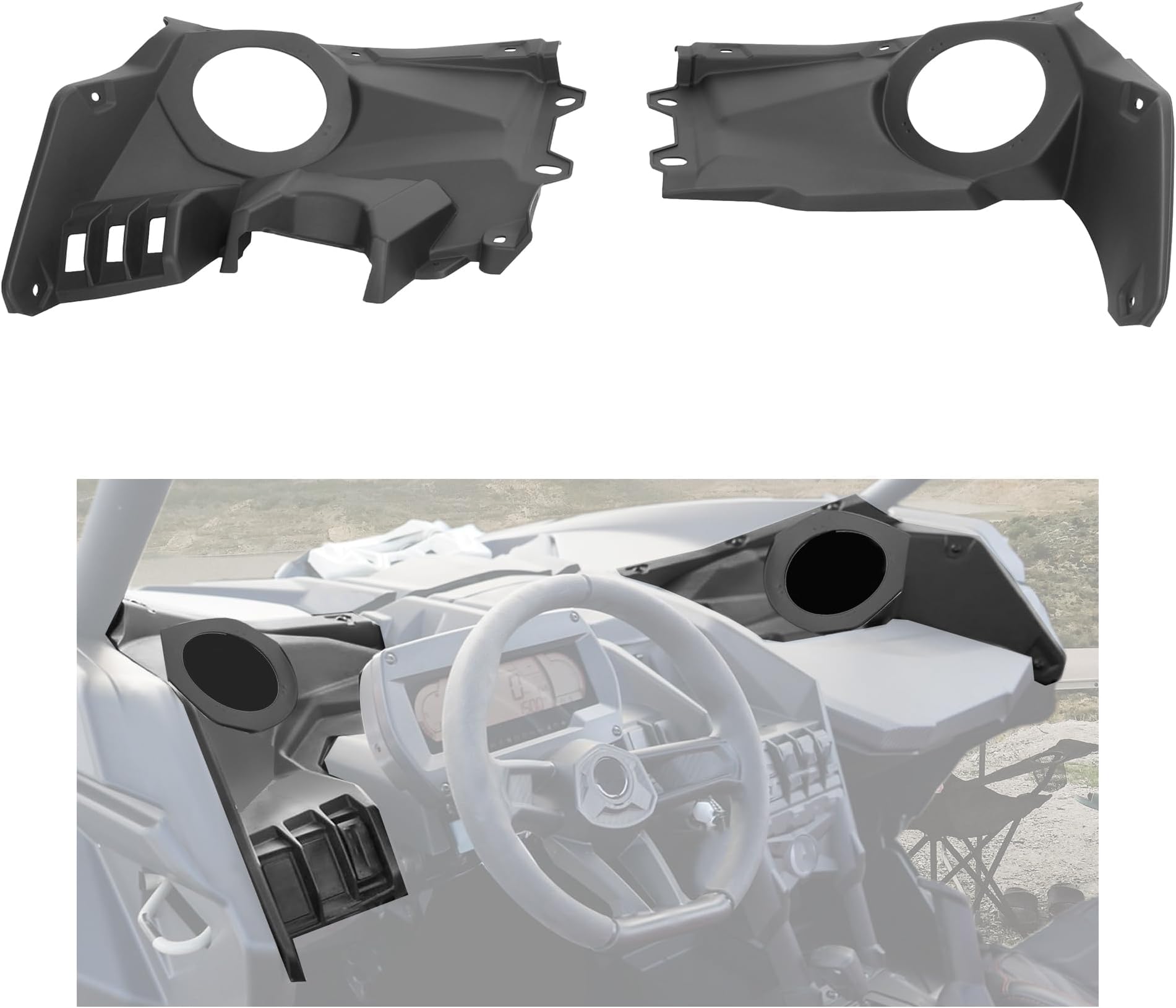 Amazon.com: UTV Stereo Can-Am X3 Speaker Kick Pods - 6.5" Enclosures ...