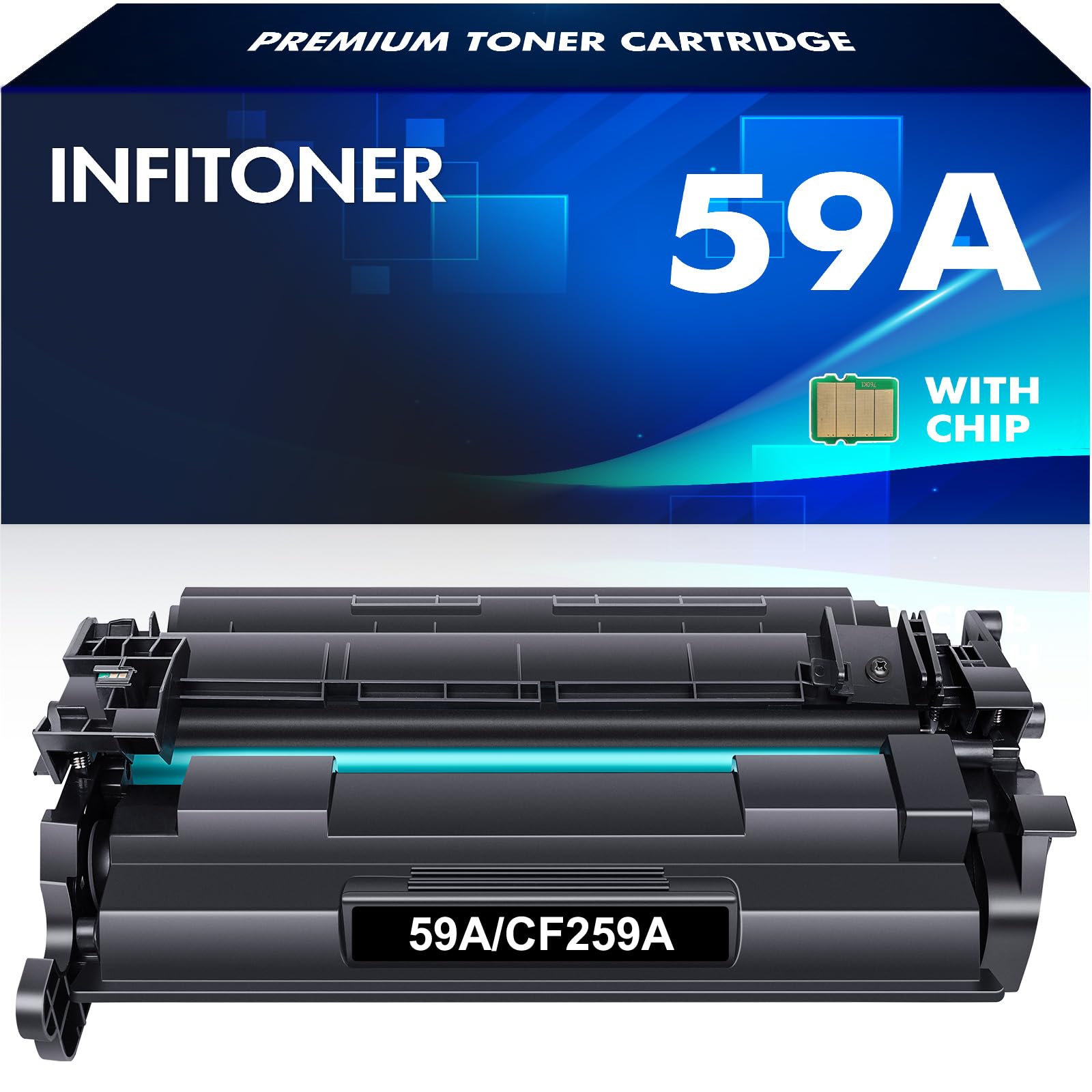 INFITONER With Chip Compatible for HP 59A CF259A CF259X 59X Toner ...