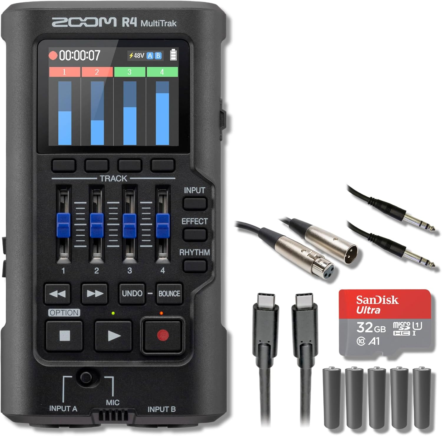 Amazon.com: Zoom R4 MultiTrak 32-Bit Float Digital Recorder and USB ...