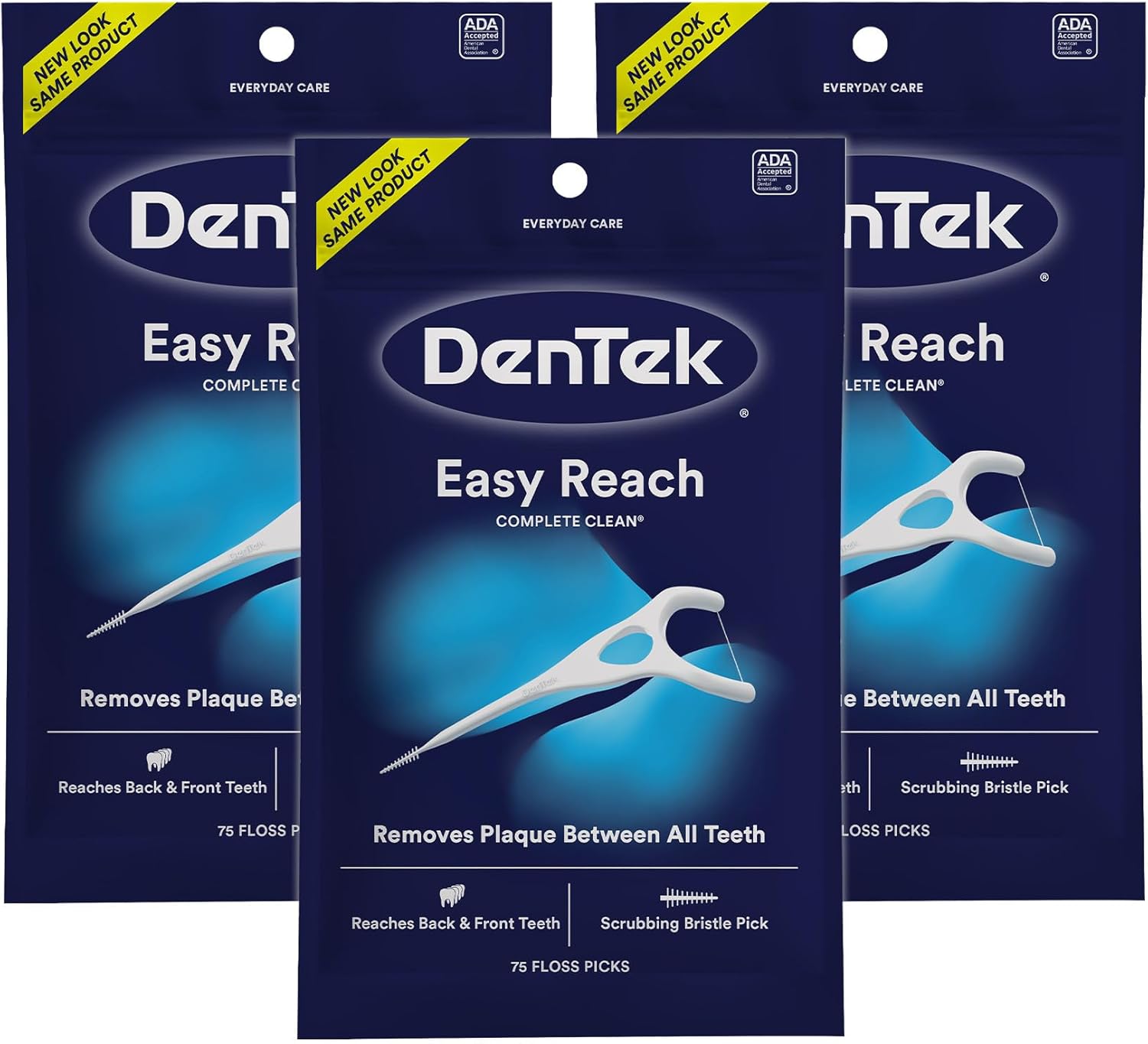 Amazon.com : DenTek, Complete Clean Floss Picks 75 Floss Picks Pack of ...