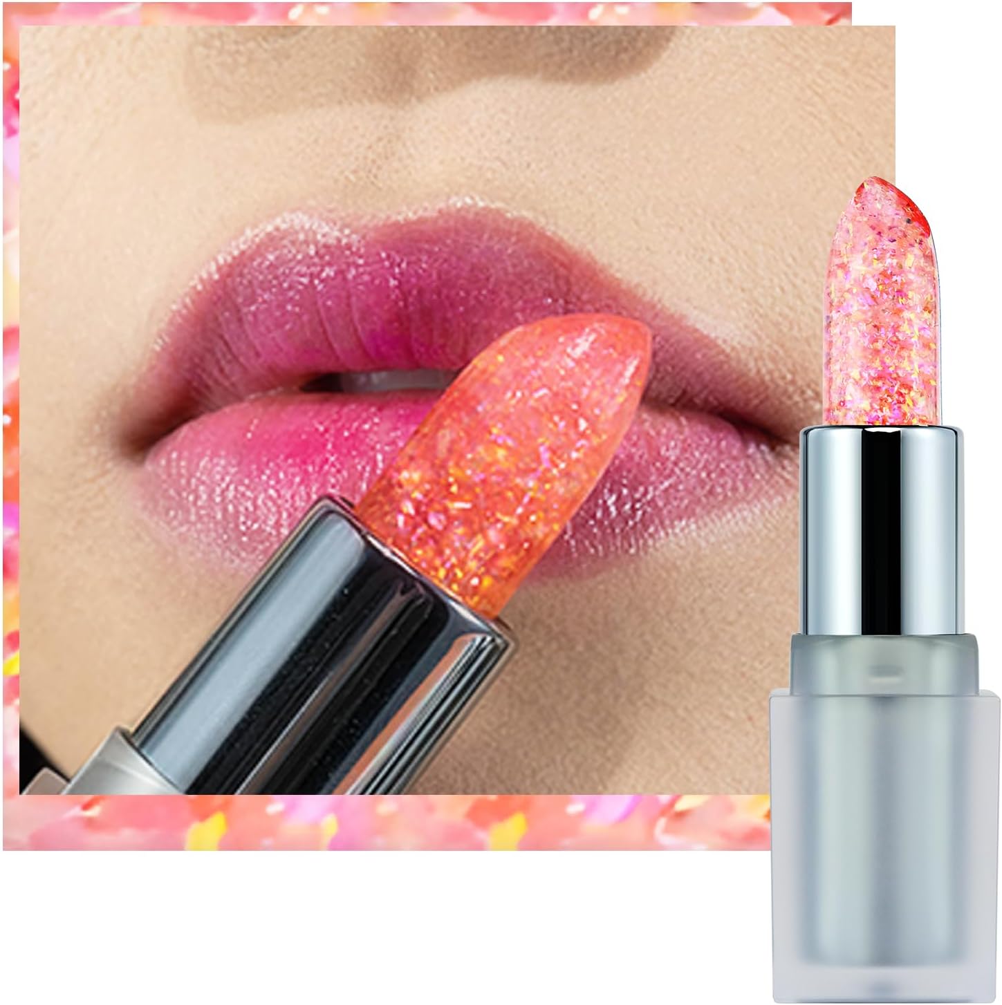 Amazon.com : CHARMACY Magicolor Star Glow Lipstick, Color Changing ...