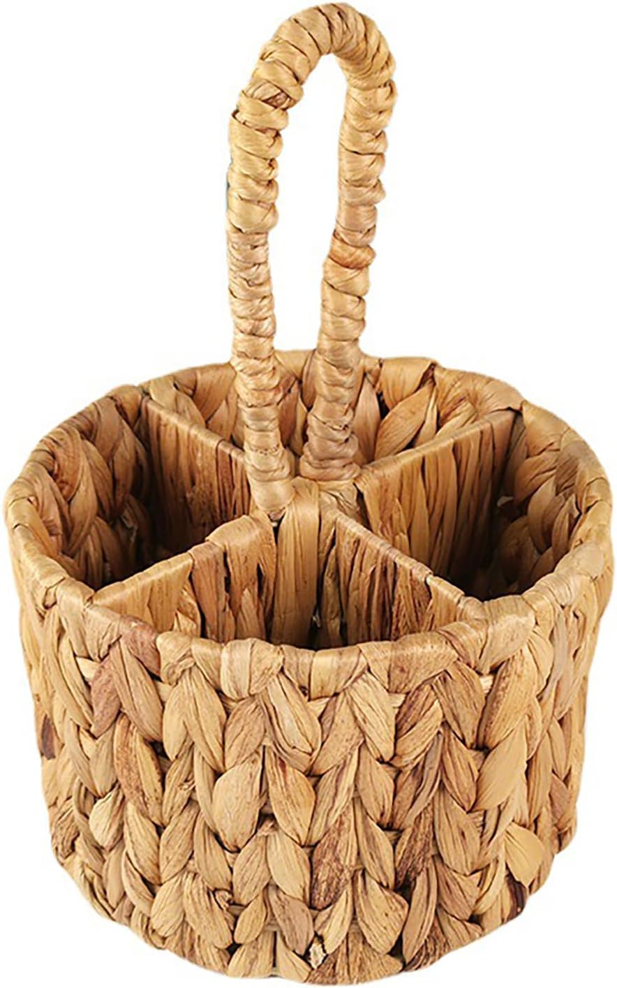 Amazon.com: GUDAGUU Wicker Flatware Storage Basket ,Woven Flatware ...