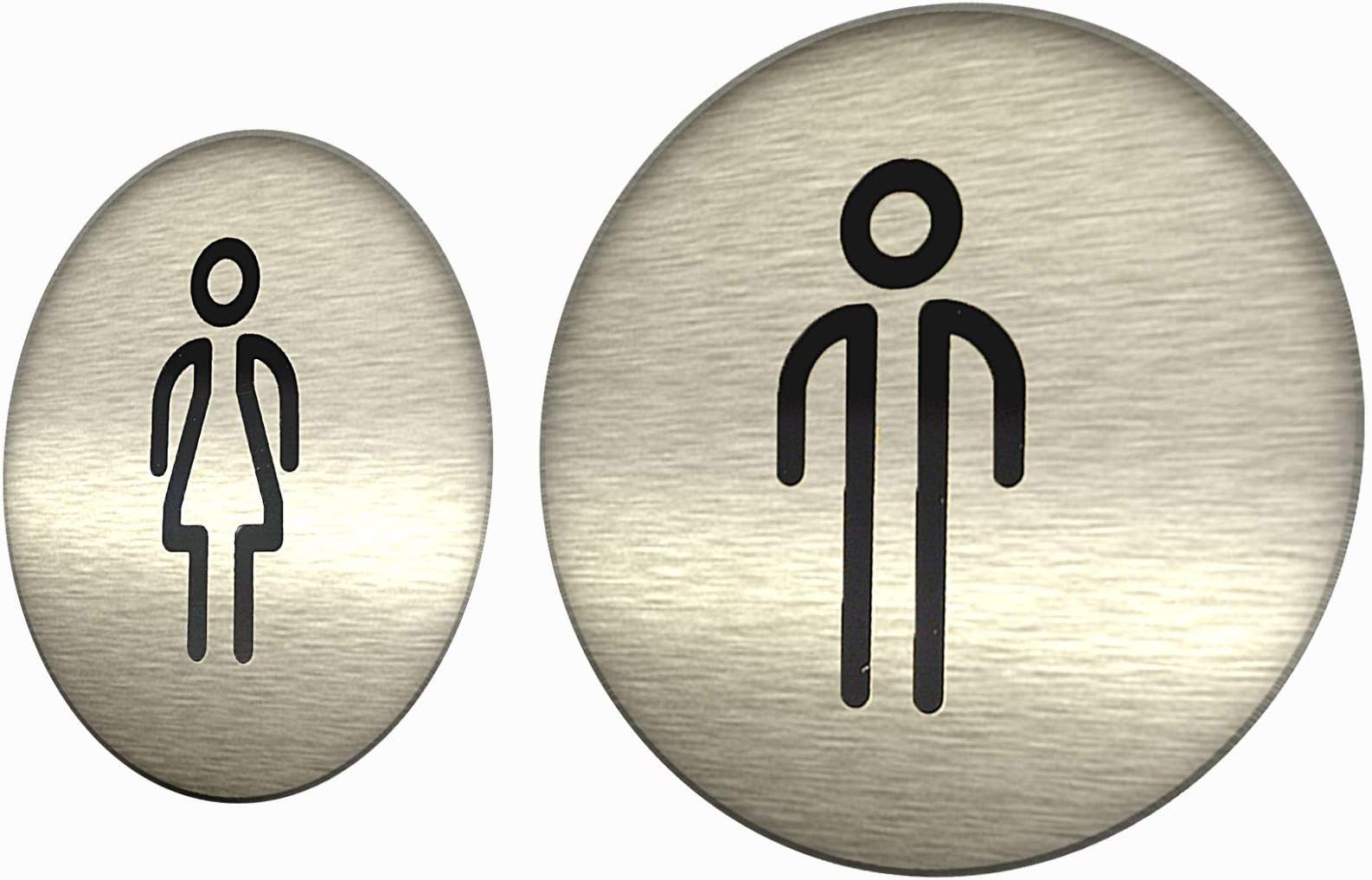 Signo Placa de Puerta WC, Baño Señal, Señales WC, Cartel baño Mujer ...