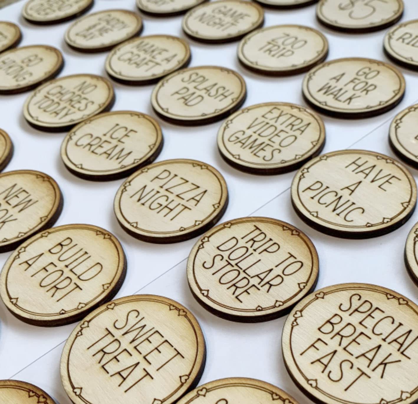 Amazon.com: CQSVUJ Easter Basket Egg Tokens, Easter Wooden Reward Coins ...