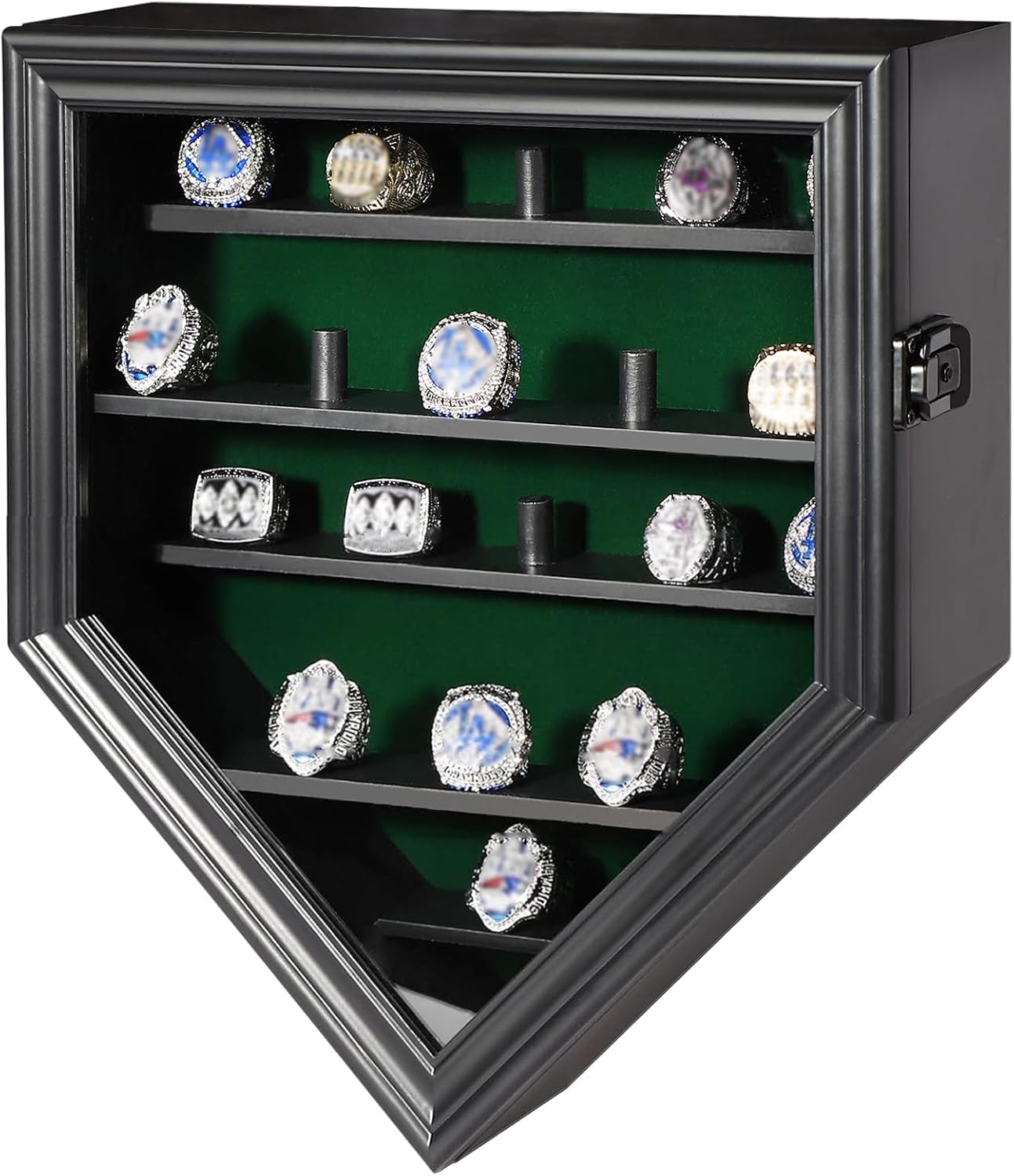 Amazon.com: Grintus Championship Ring Display Case,19 Slots Baseball ...