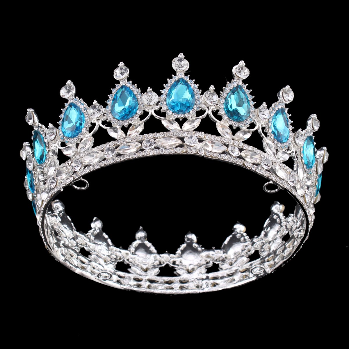 Amazon.com : Ulike2 King/queen Crown Red Ruby Stone Sapphire Tiaras ...