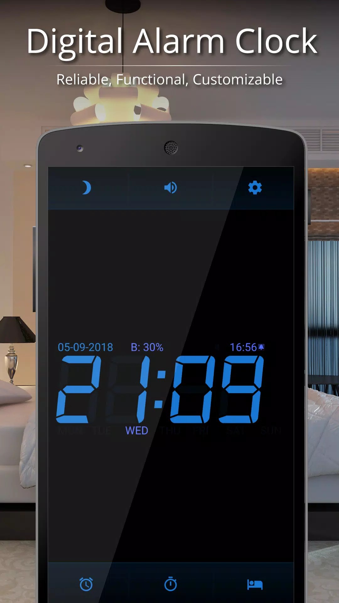 Digital Clock - Alarm Clock with LED Clock for Kindle Fire - App on ...