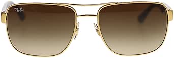 Amazon.com: Ray Ban Mens Sunglasses RB3530 001/13 Gold Brown Gradient ...