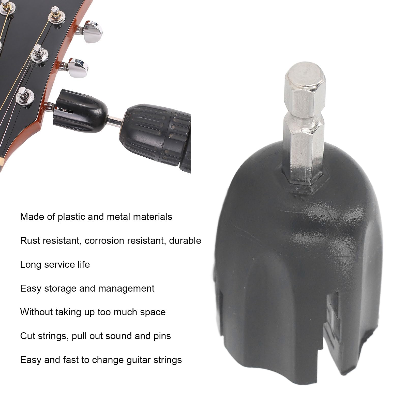 Guitar Tuner Drill Bit Guitar String Winder Head Drill Bit Plug Peg ...