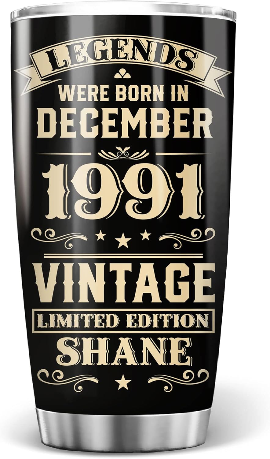 Amazon.com | Prezzy Legends Born In December 1991 Tumbler Vintage 32th ...