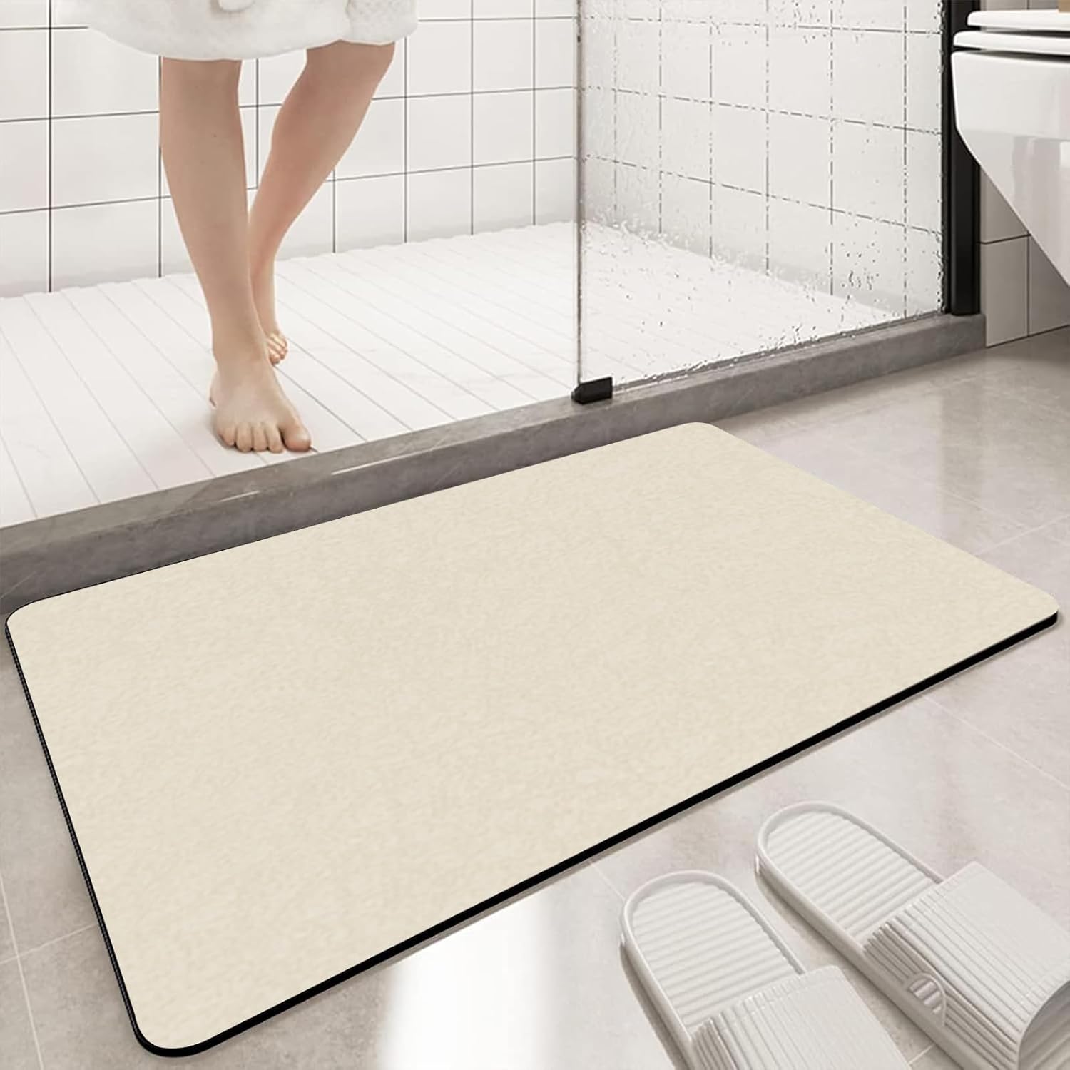 Amazon.com: Diatomaceous earth bath mat Rubber Non Slip Super Absorbent ...