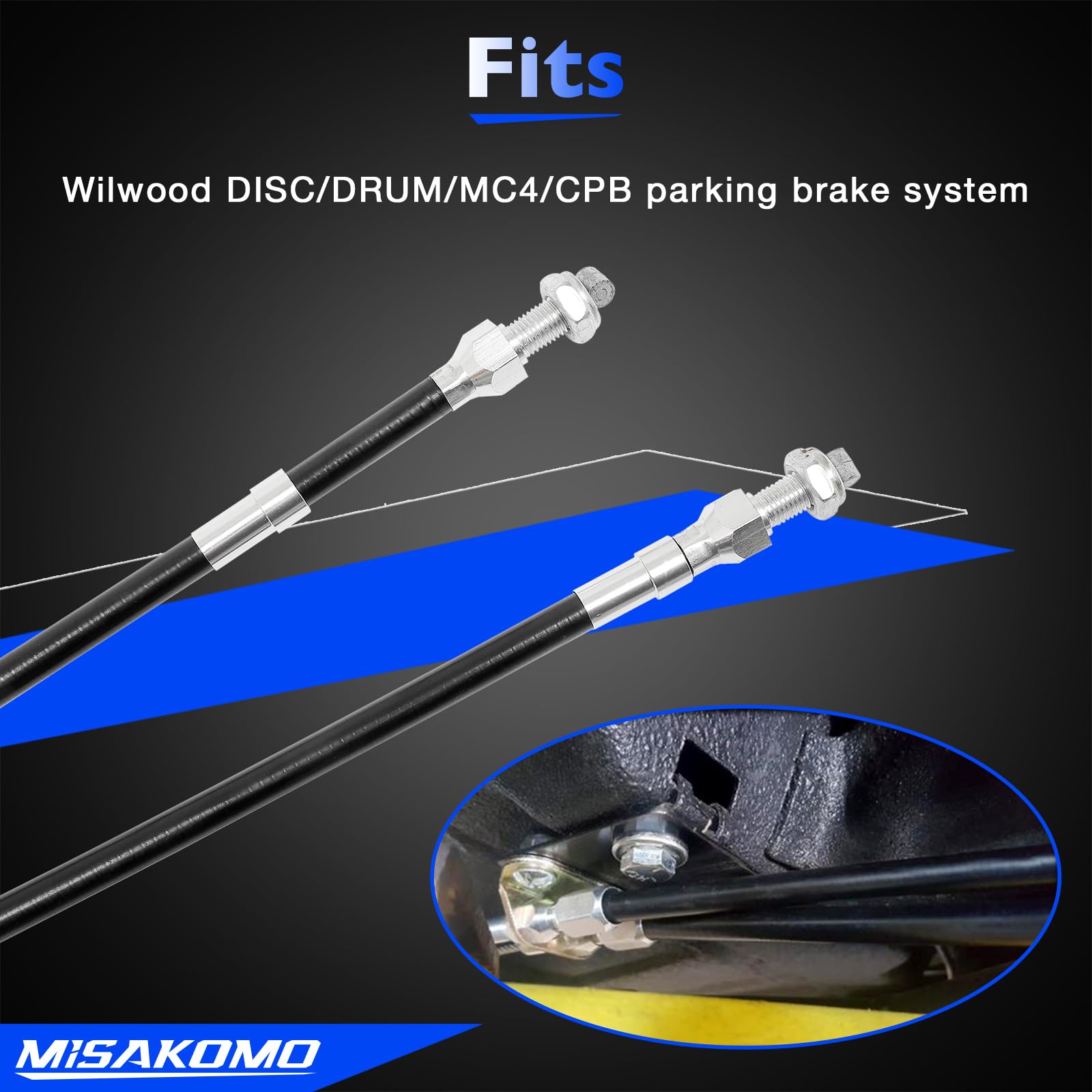Universal Emergency Brake Cables Universal Parking Brake Cables Right
