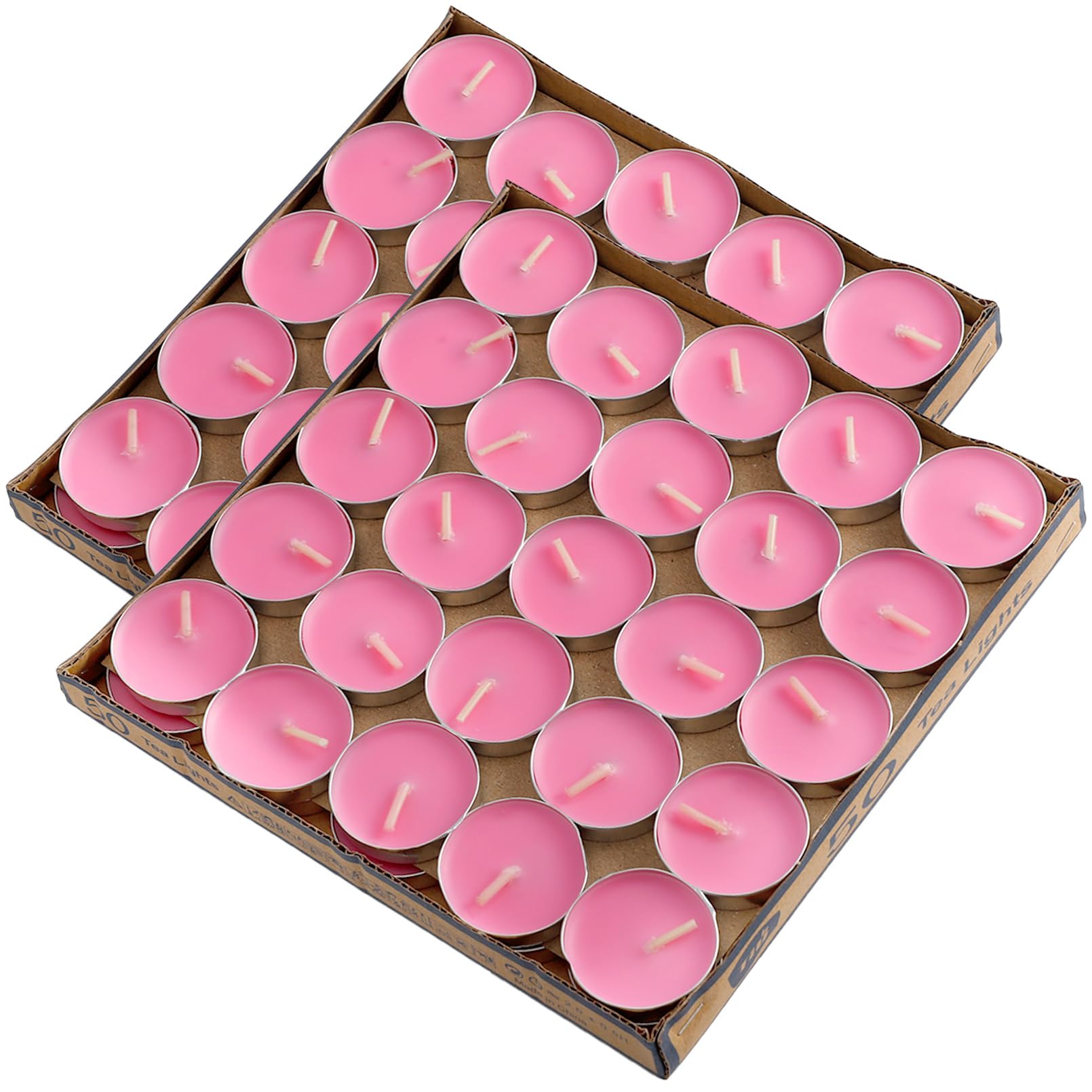 Amazon.com: Dyrfolm 100 Pack Tea Lights Candles,Smokeless Candles ...