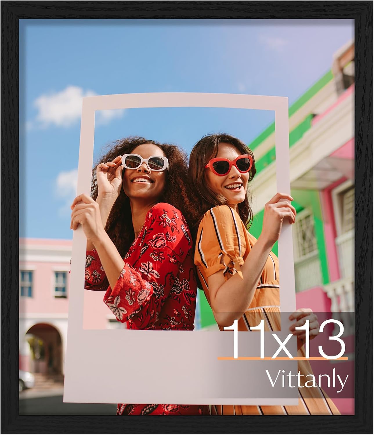 Amazon.com - Vittanly 11x13 Picture Frame, Engineered Wood with Shatter ...