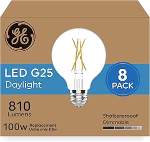 GE Ultra Bright LED Light Bulbs, 100 Watt Equivalent, Daylight Clear ...
