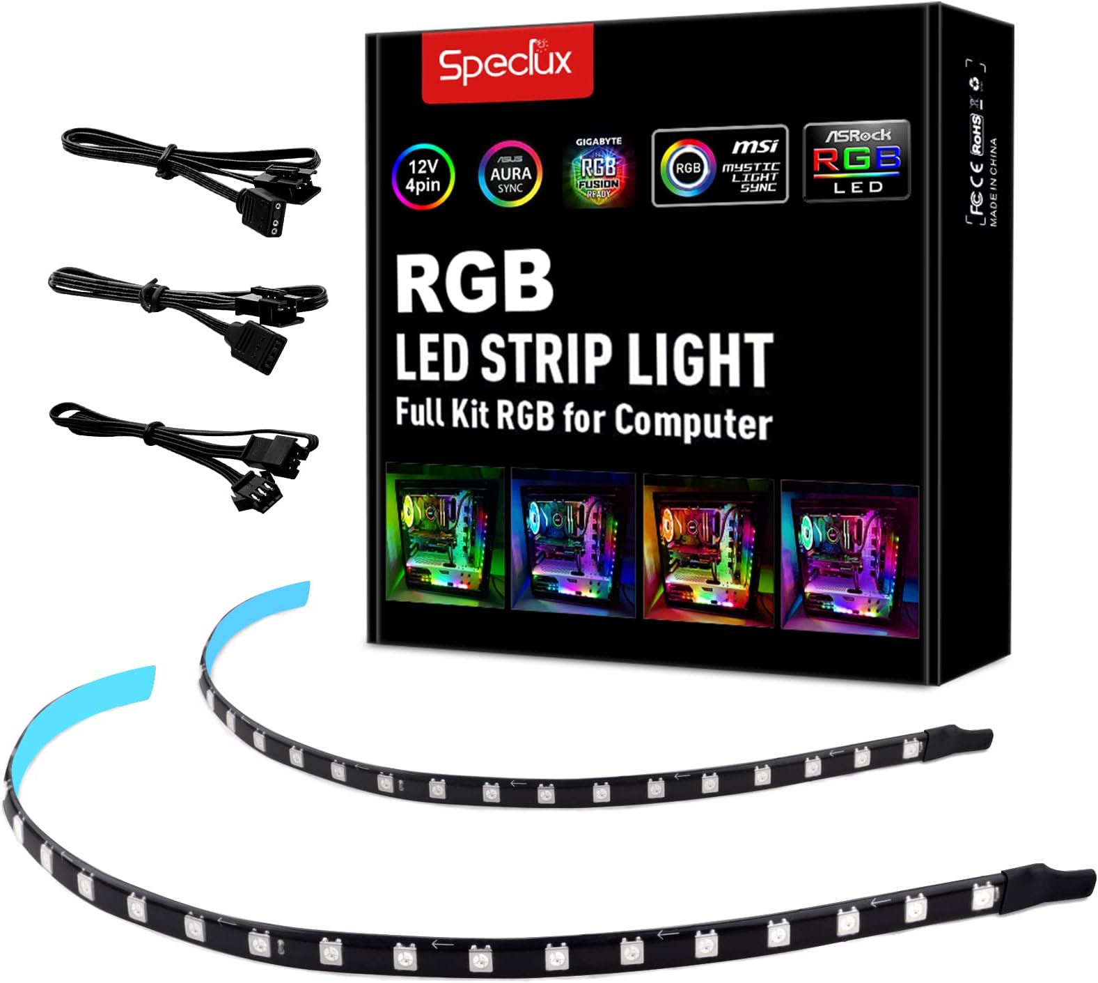 Buy Speclux Addressable PC LED Strip, Magnetic RGB Strip PC Case ...