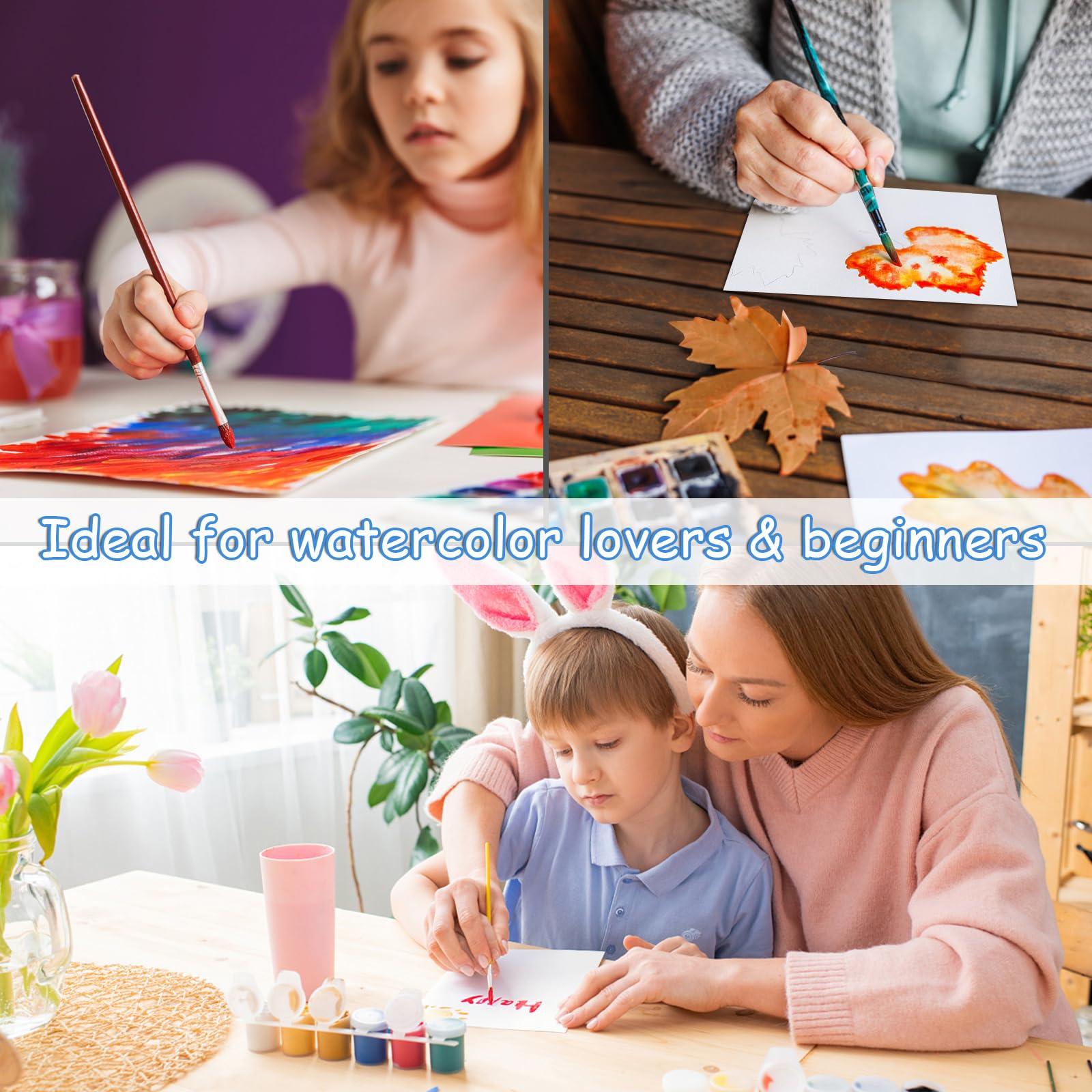 Snapklik.com : 59 Sheets Watercolor Paper, 5 X 7 Inch Cold Press Water ...
