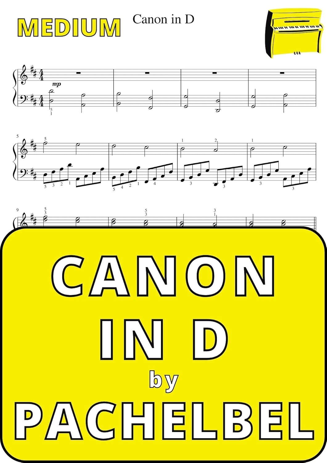 Canon In D By Pachelbel I Medium Sheet Music I Learn To Play Classical