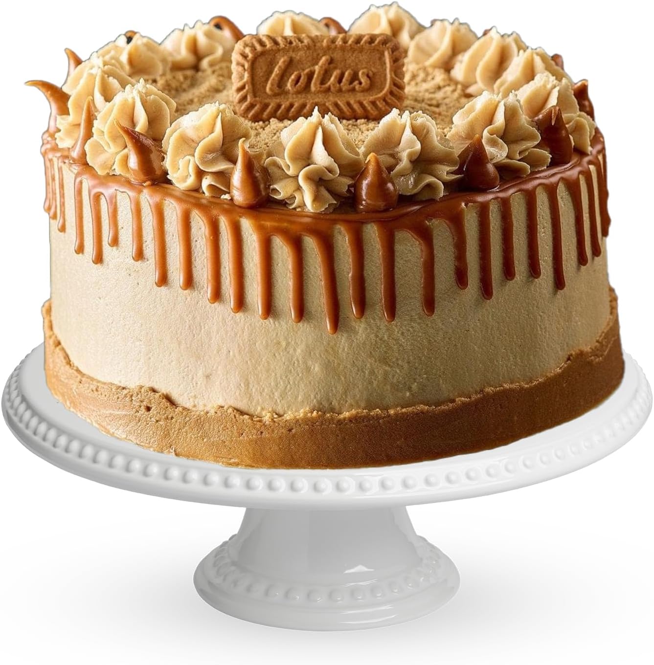 Patisserie Valerie Lotus Biscoff Cake 6" - 12 Portions - Vegan & Plant ...