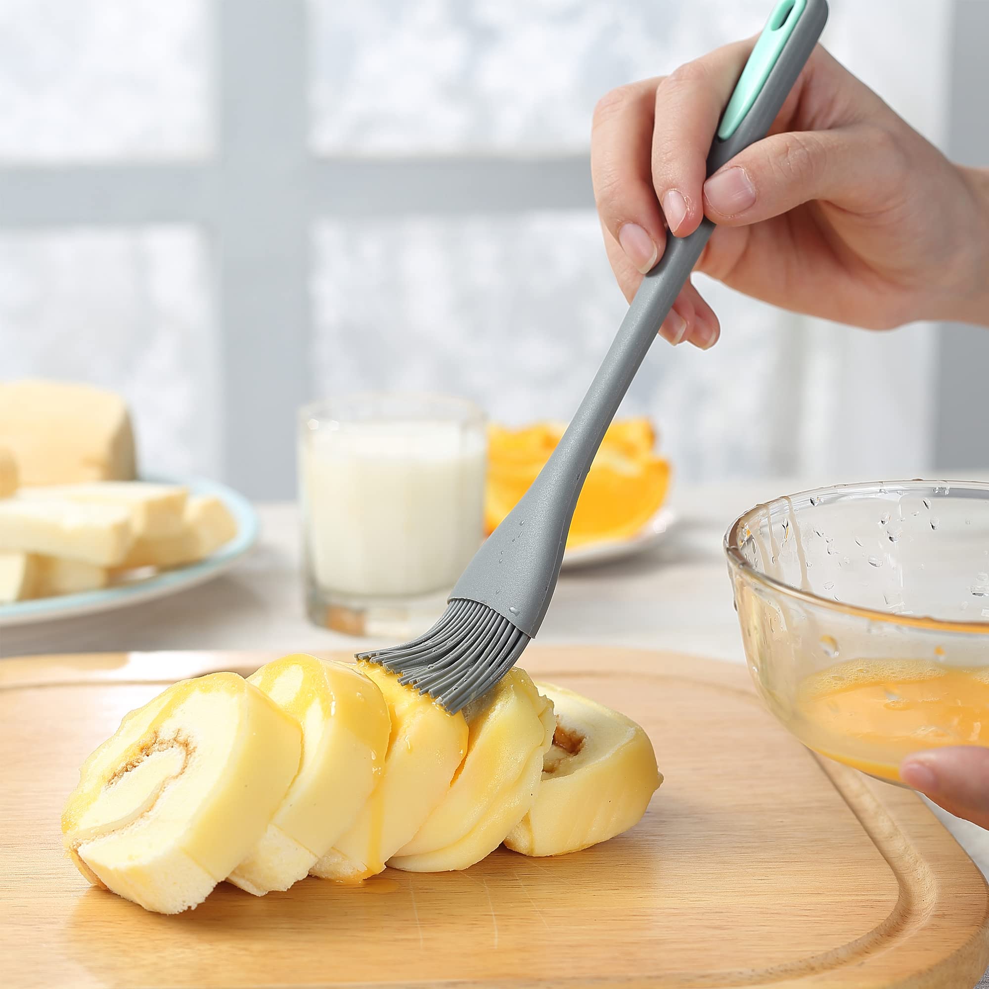 Snapklik.com : To Encounter Silicone Brush, Set Of 4 Silicone Basting Pastry Brush, Prefer For ...