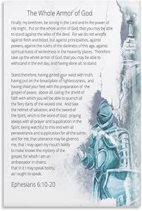 Amazon.com: Ephesians 610-20 Put on The Whole Armor of God That You May ...