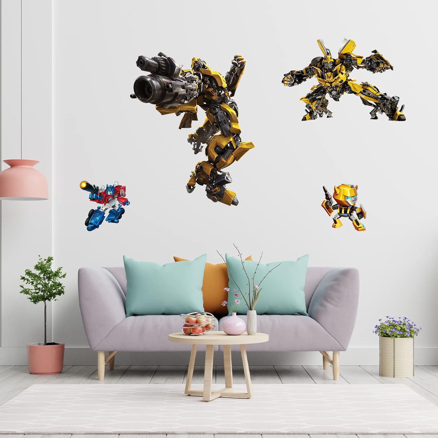 Amazon.com: Large Wall Decals 4 Bumblebee Collection Giant Wall ...