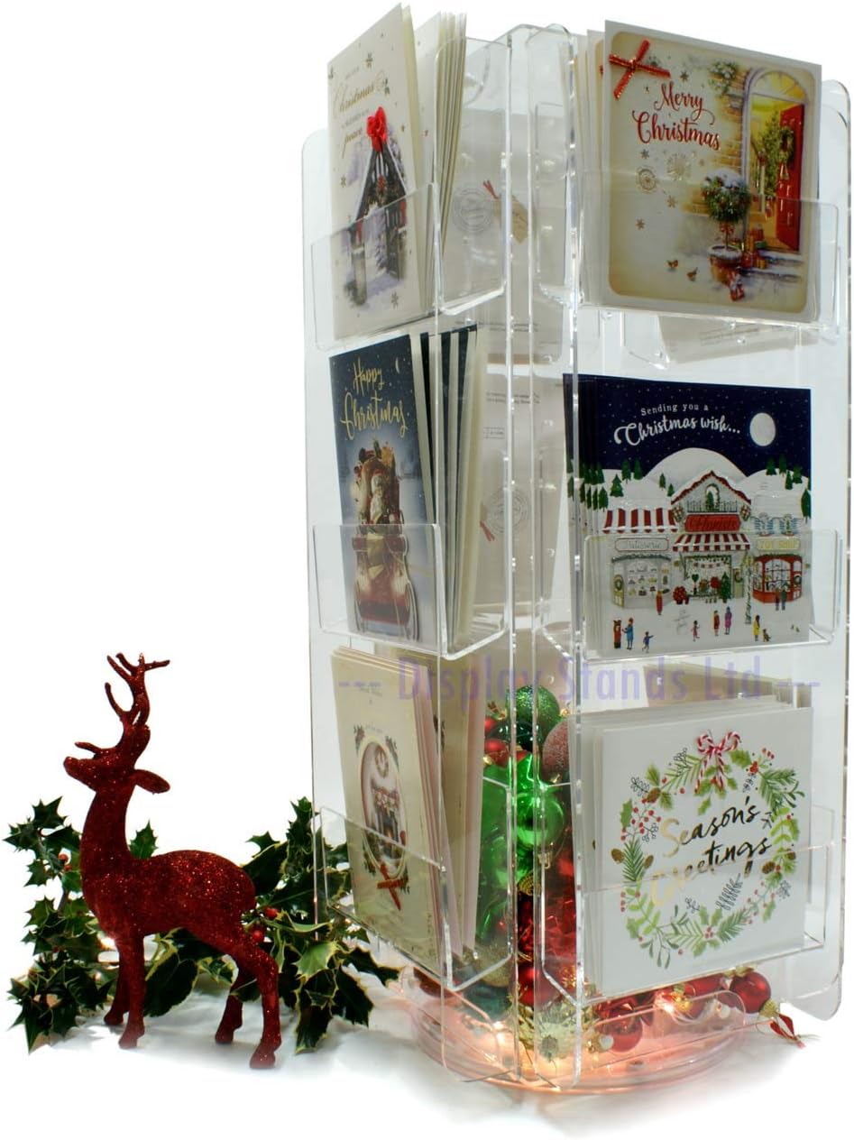 Display Stands 12 Acrylic Pocket Rotating Card Stand (DS47) : Amazon.co ...