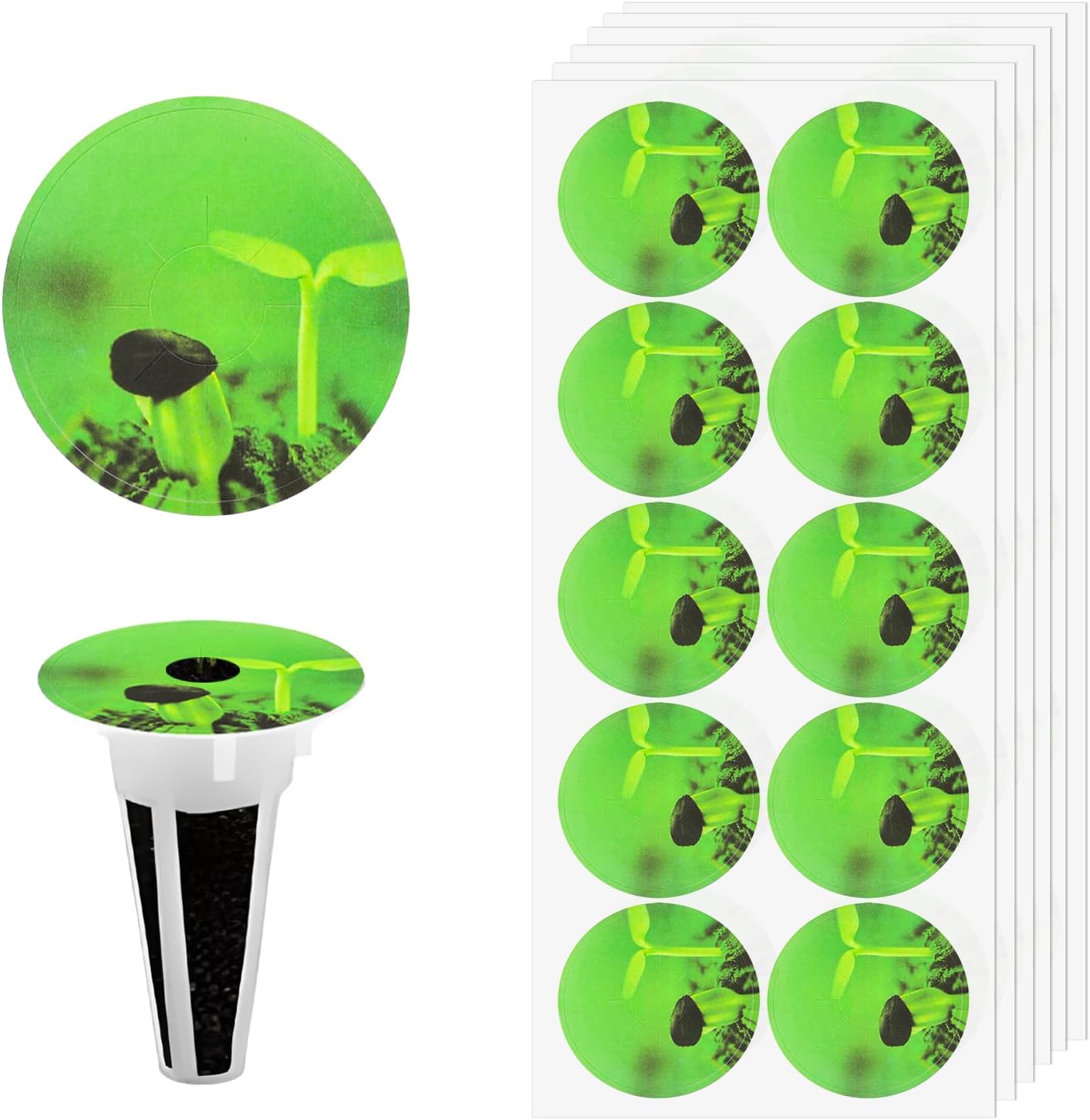 Amazon.com: Dryades 150Pcs Seed Pod Labels Stickers, PVC Hydroponics ...