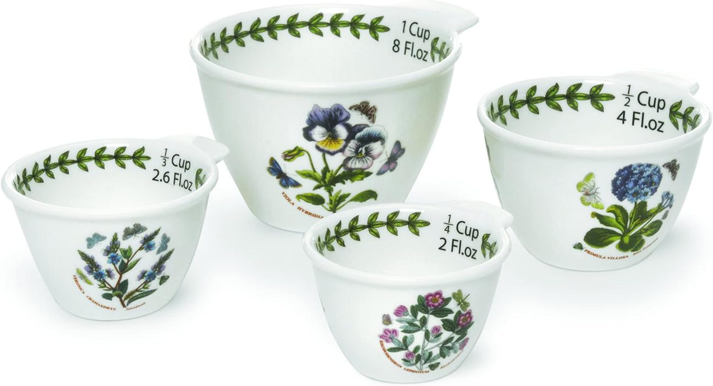 Amazon.com: Portmeirion Botanic Garden Measuring Cups - Set of 4 | 1, ½ ...