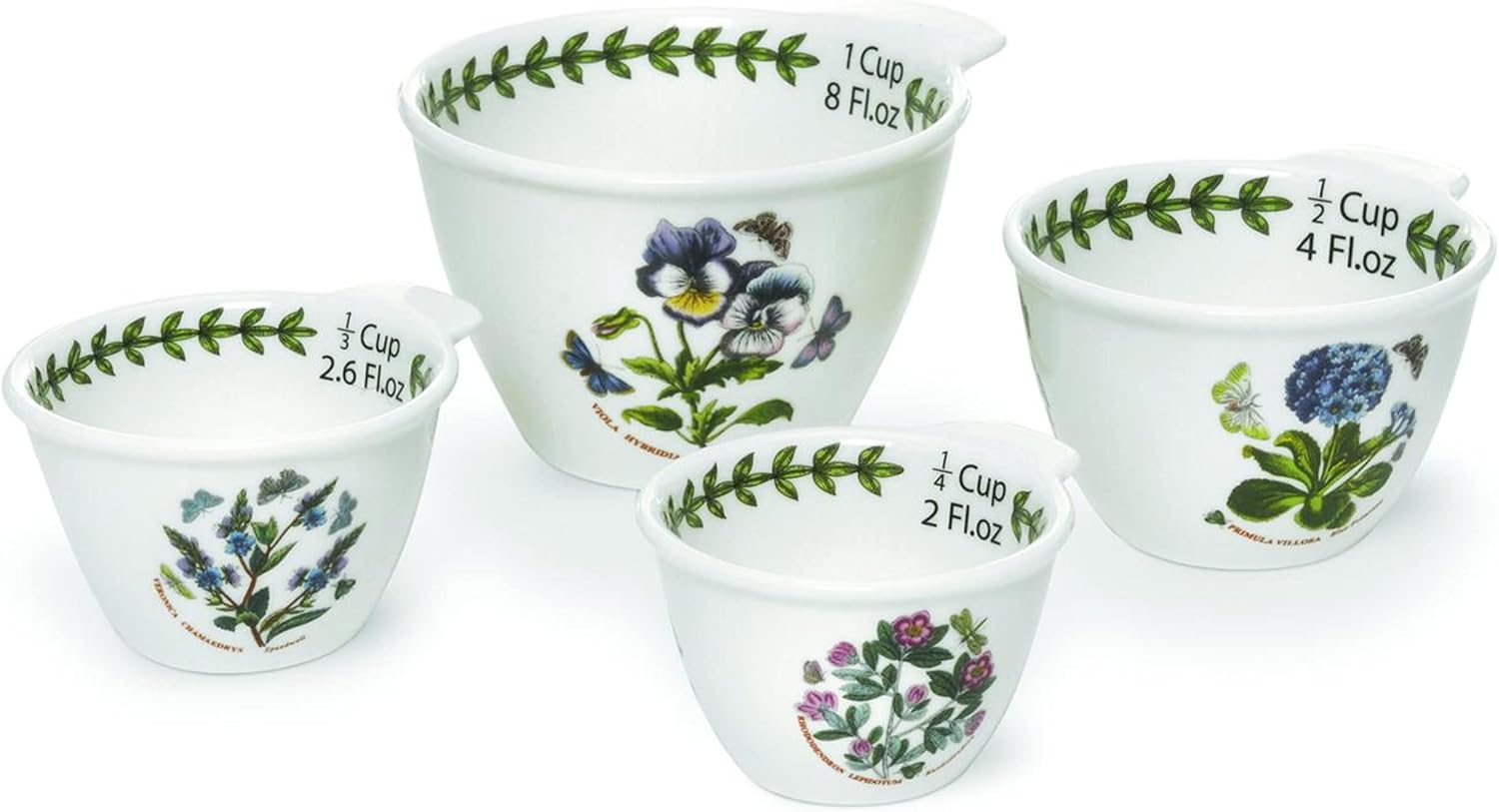 Portmeirion Botanic Garden Set of 4 Measuring Cups | Measuring Cup Set ...
