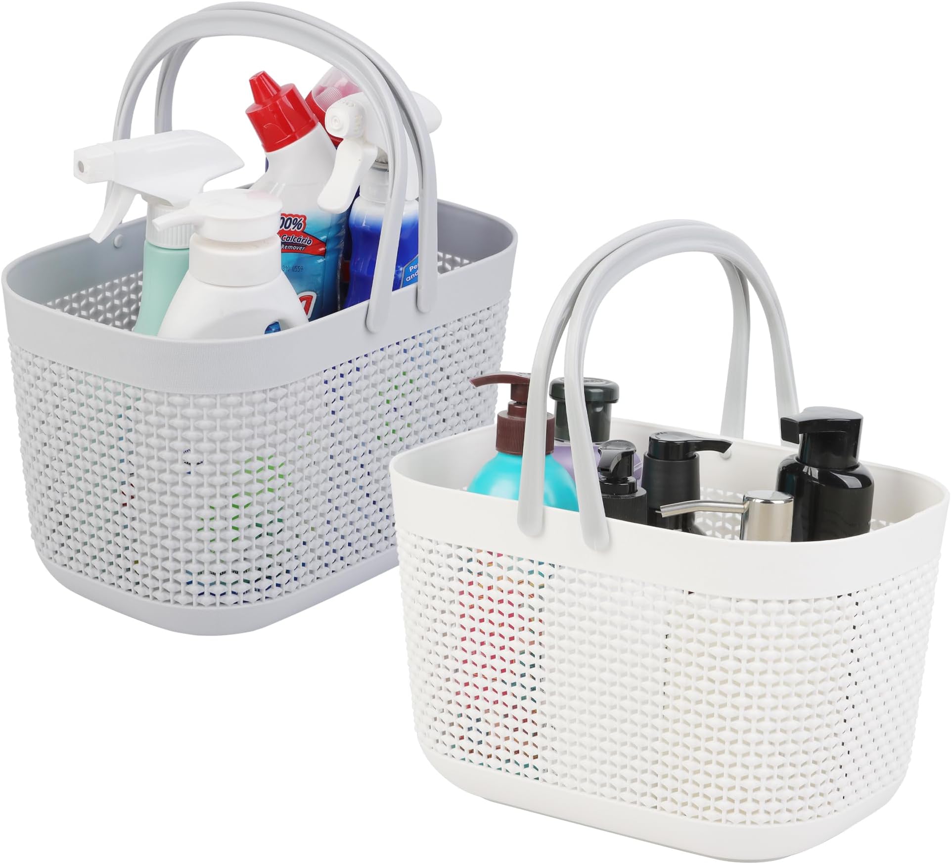 Amazon.com: Sumnacon 4Pcs Plastic Shower Caddy - Portable Shower Caddy ...