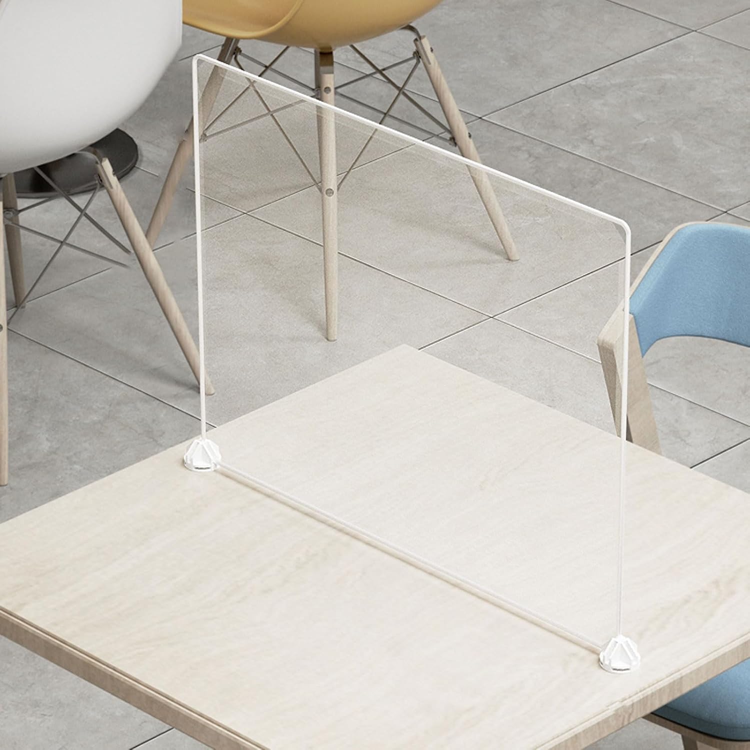 Desk Divider Screen - Acrylic Privacy Panel for Acoustic Separation ...