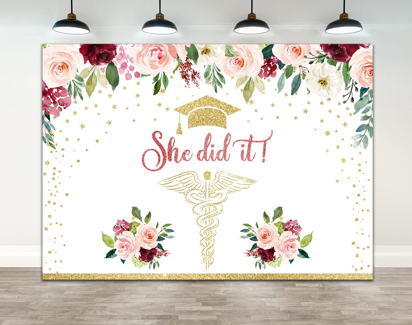 Amazon.com : Ticuenicoa 7×5ft Nurse Graduation Backdrop 2023 She Did It ...