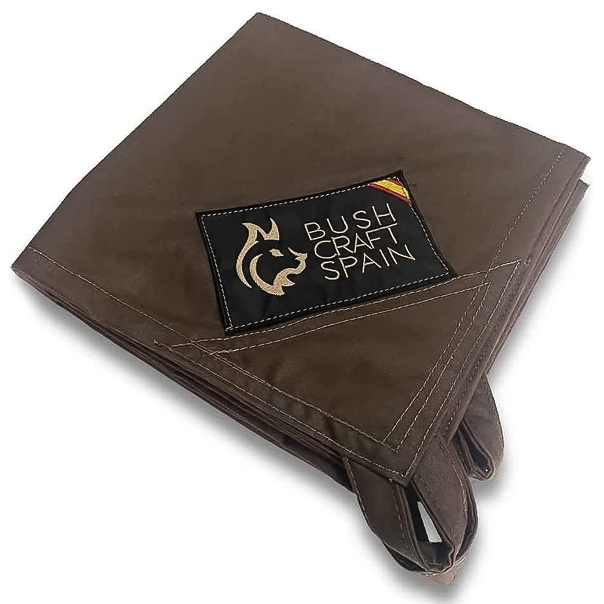 Bushcraft Spain Waterproof Oilskin Tarp 6’6’’ x 4’8’’ - Brown Waxed ...