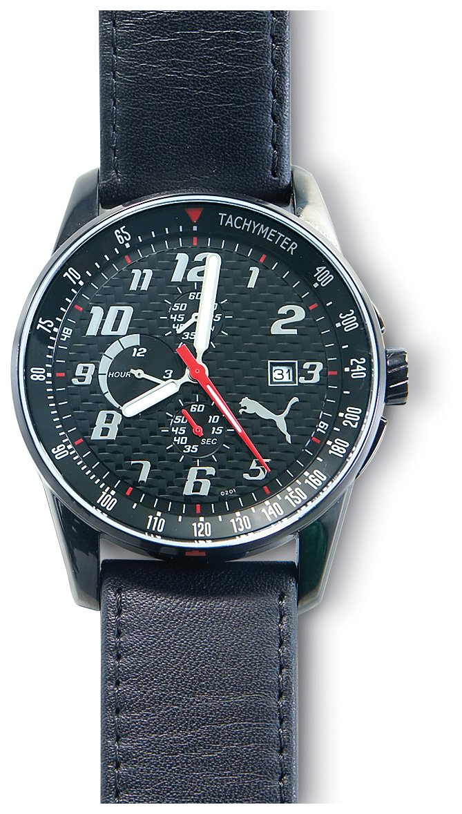 PUMA Men's PU14175A0201.039 Race Chronograph Tachymeter Watch : Amazon ...