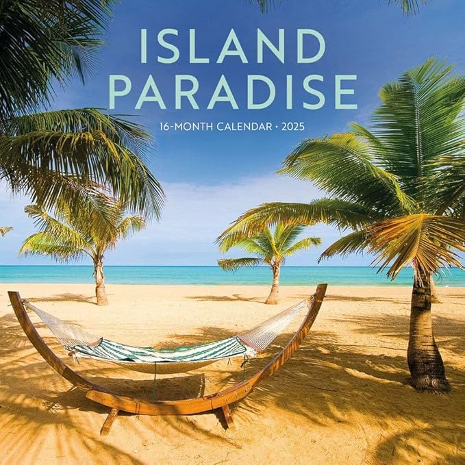 Amazon.com: Carousel Calendars, Island Paradise 2025 Mini Wall Calendar : Office Products