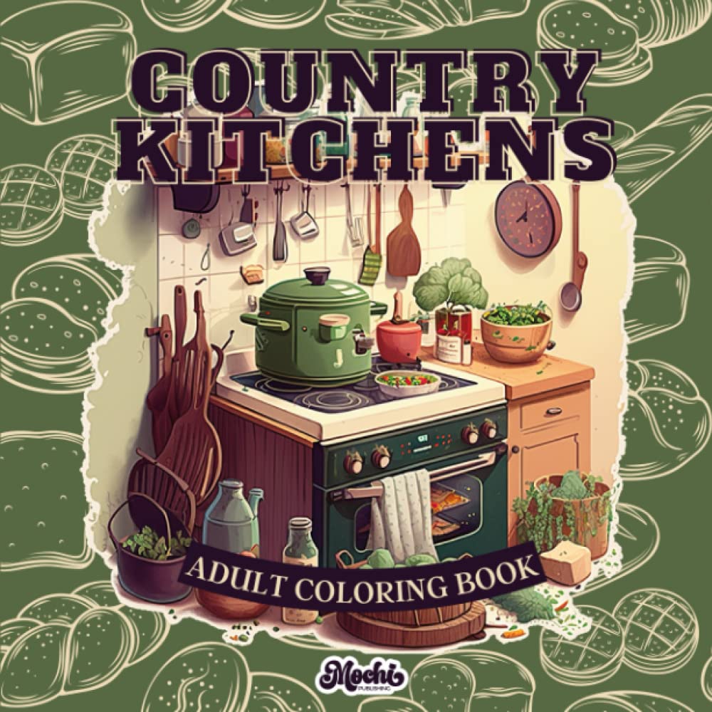 Amazon.com: Country Kitchens: Adult Coloring Book, 25 Detailed ...