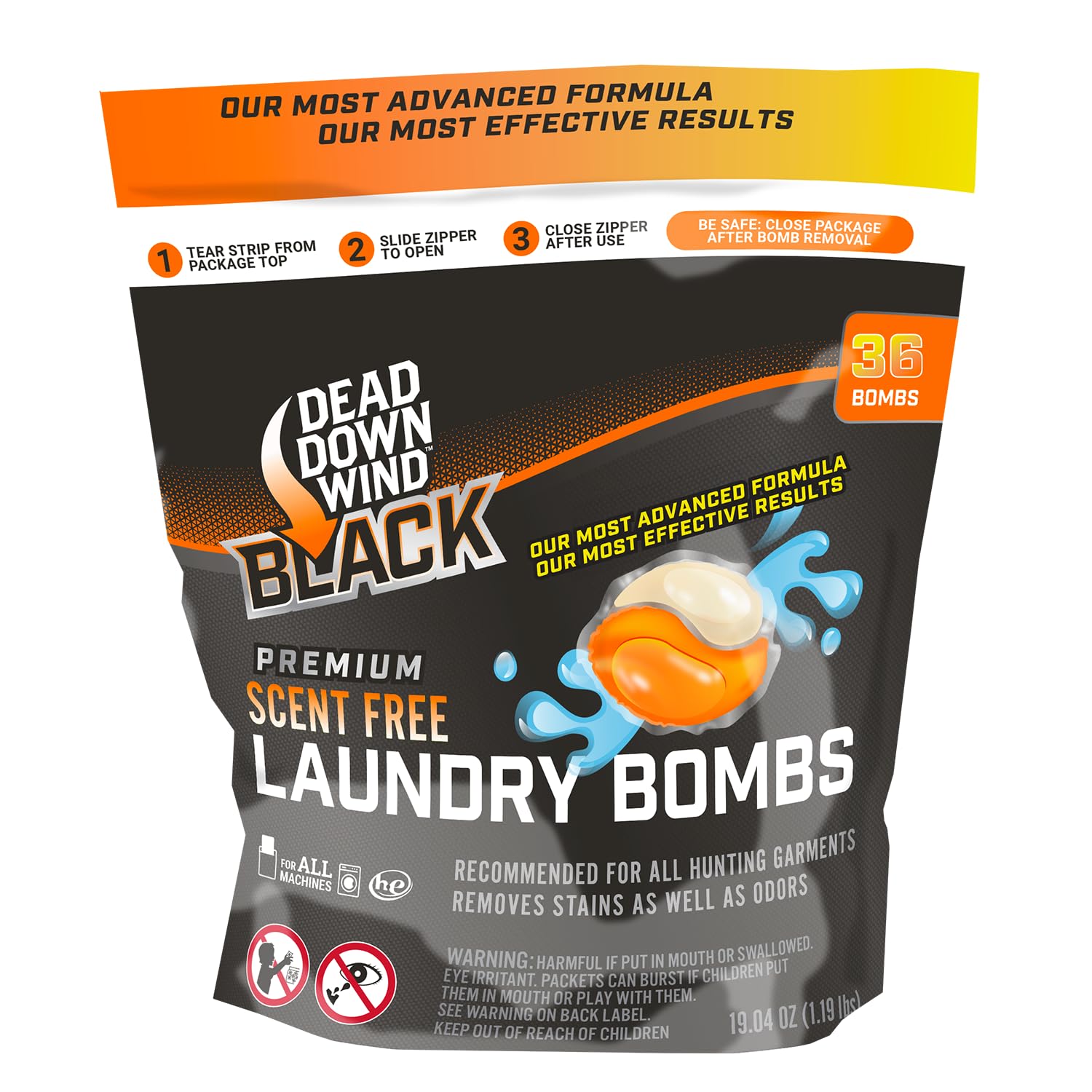 Amazon.com: DEAD DOWN WIND BLACK Premium Unscented Laundry Detergent ...