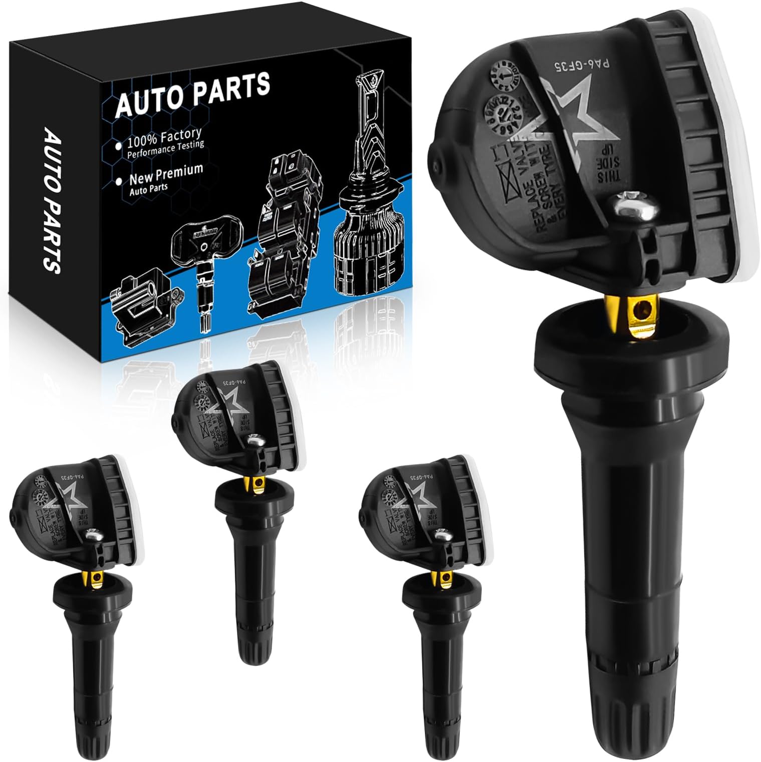 Amazon.com: SZKAIDAG Tire Pressure Sensor 315MHz TPMS Sensor Snap-in ...