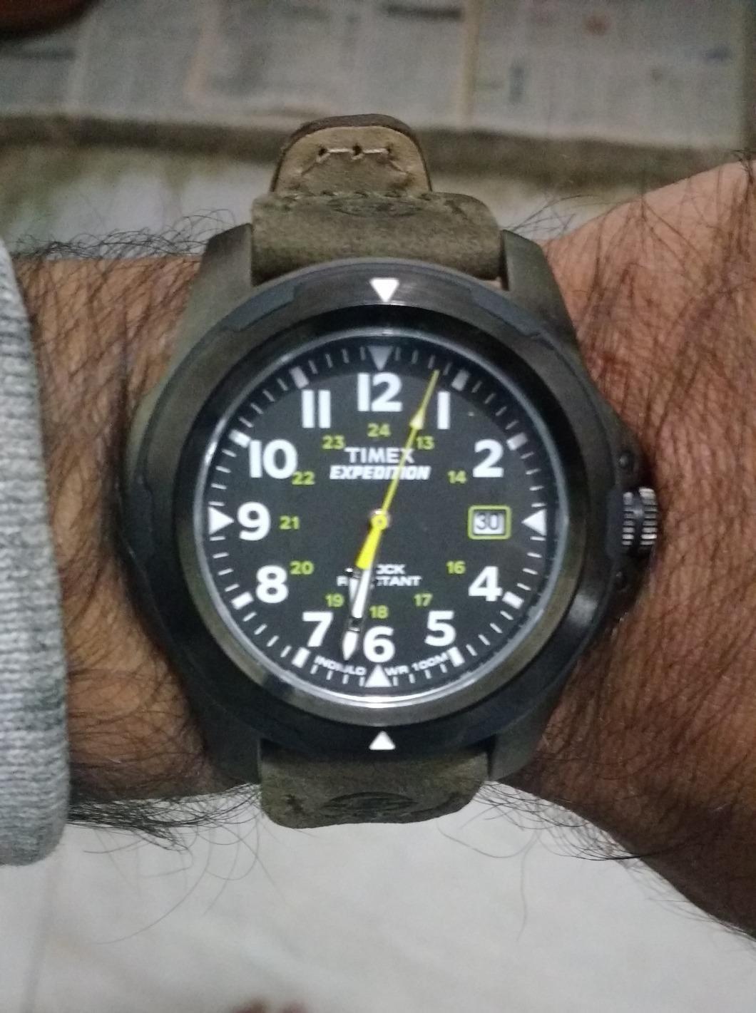 Timex Expedition Analog Black Dial Unisex Watch - T49271 : Amazon.in ...