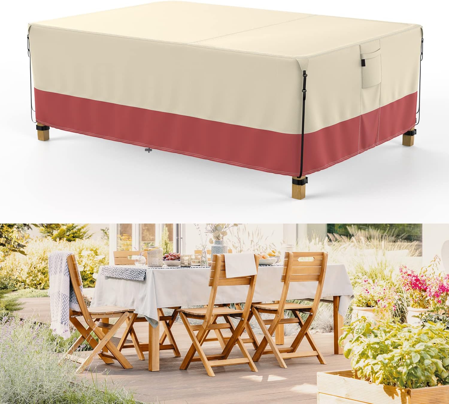 Amazon.com : U-COMSO Outdoor Furniture Cover Waterproof, 600D Heavy ...