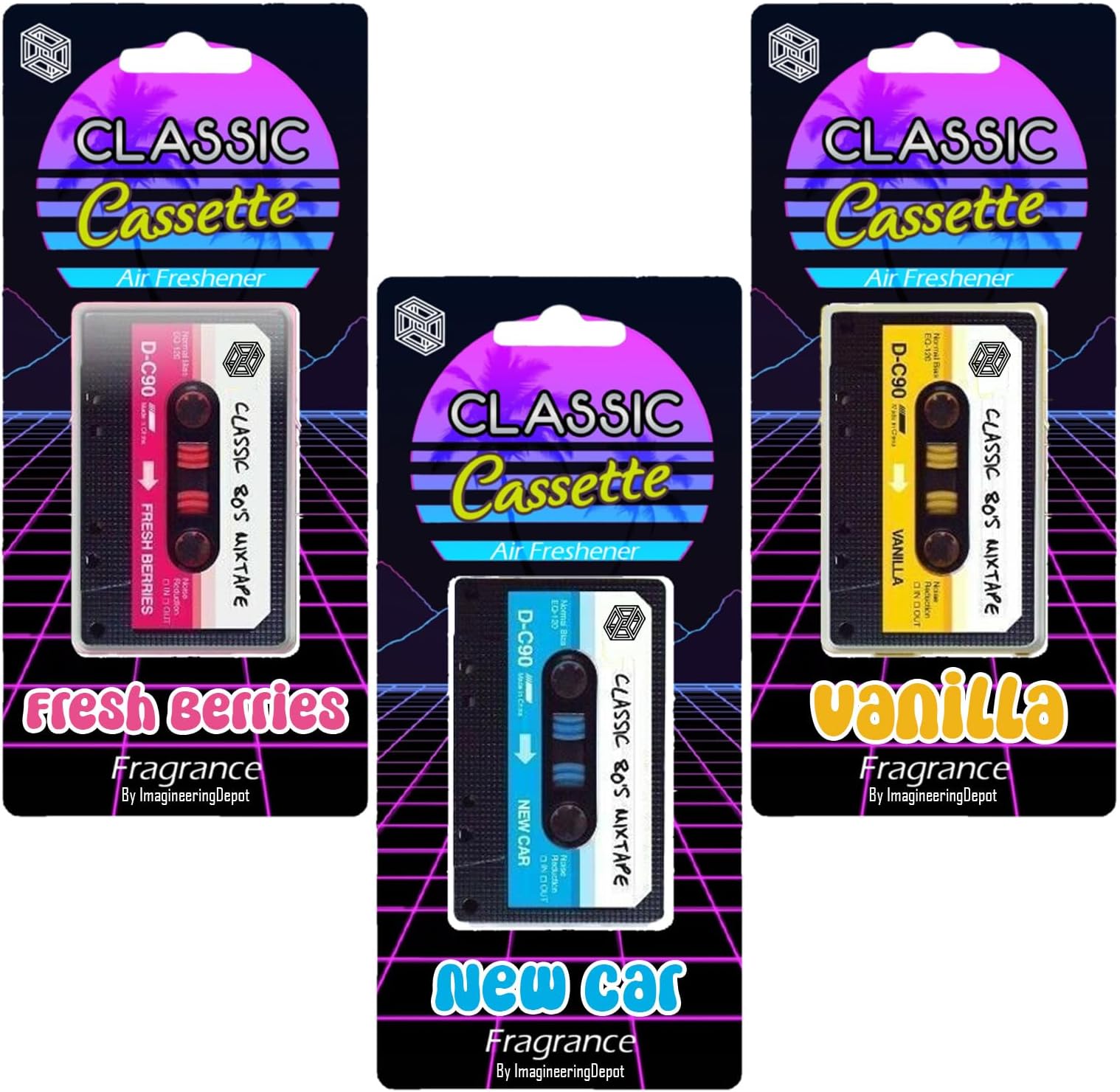 Amazon.com: Retro Cassette Car Air Freshener 3 Pack by ...